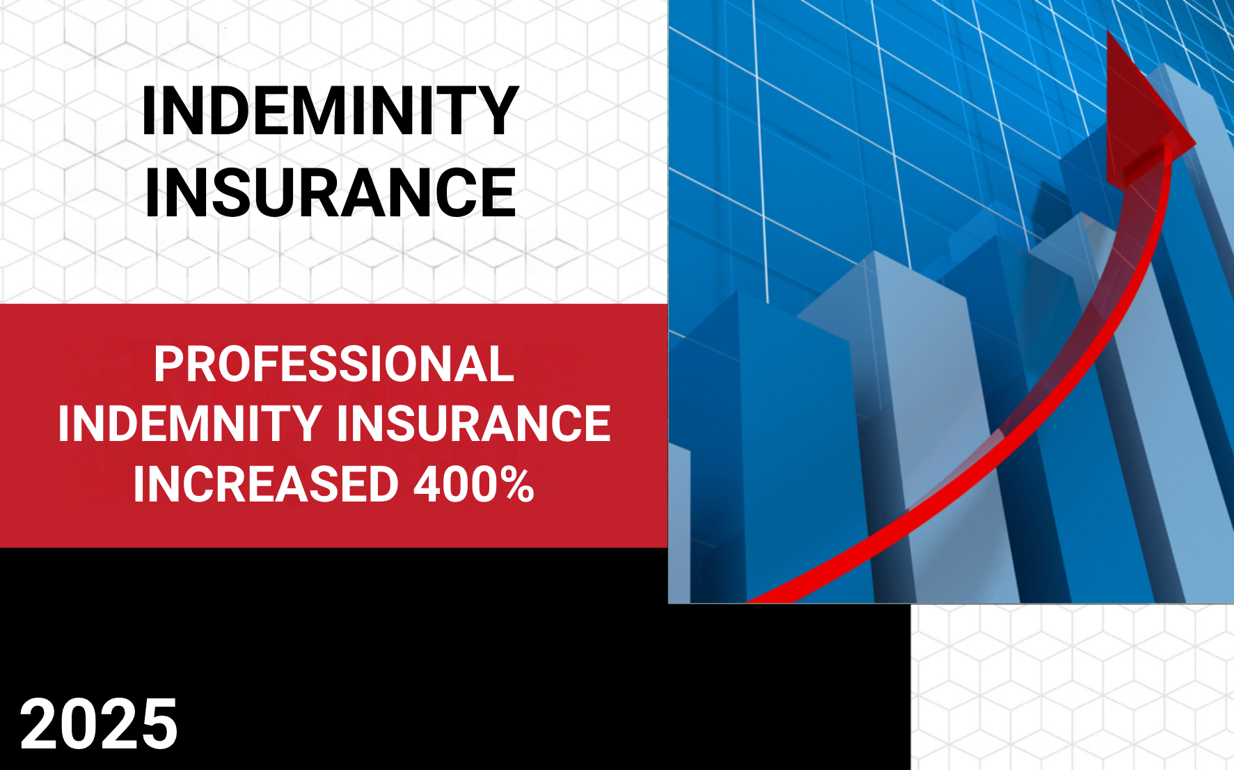 Professional Indemnity Insurance increased 400%